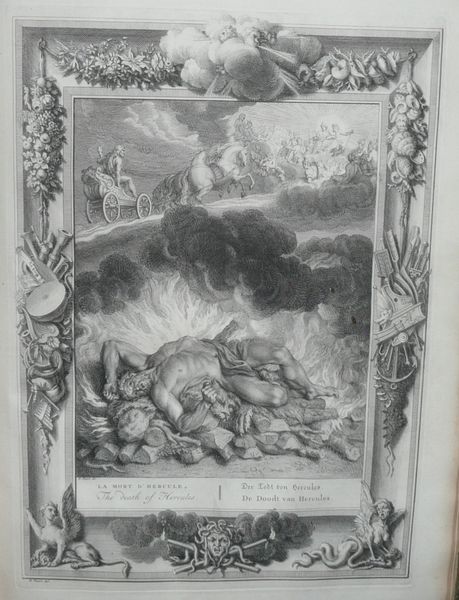 26. The death of Hercules / Picart- Mythological plates / Offer