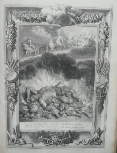 26. The death of Hercules / Picart- Mythological plates / Offer
