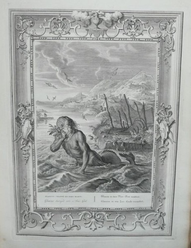 30. Glaucus changed into a Sea-God / Picart- Mythological plates / Offer